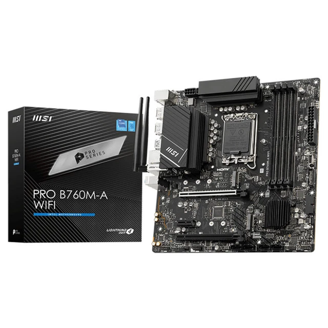 MSI PRO B760M-A WIFI Motherboard micro ATX LGA1700 Socket B760 Chipset 7D99-007R EUR 195,95 ...