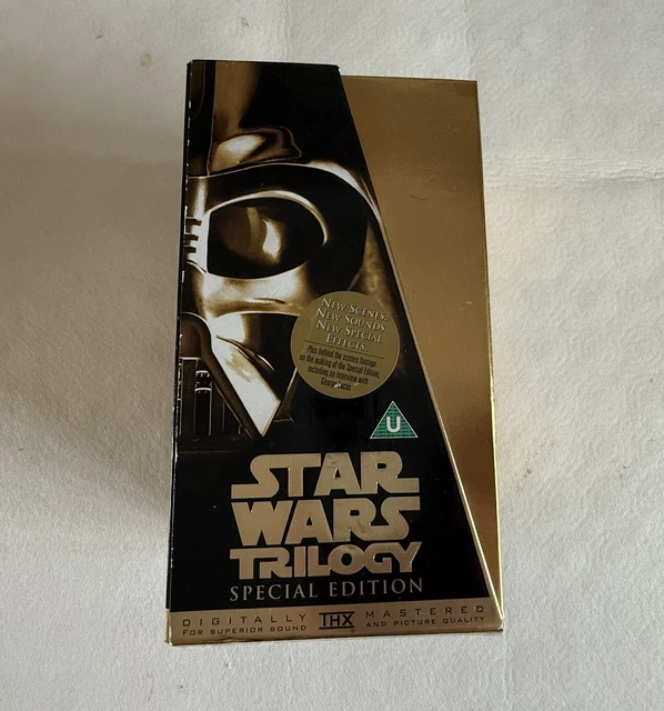 STAR WARS TRILOGY Video VHS 1997 Special Edition Gold Box Set 3 Film ...