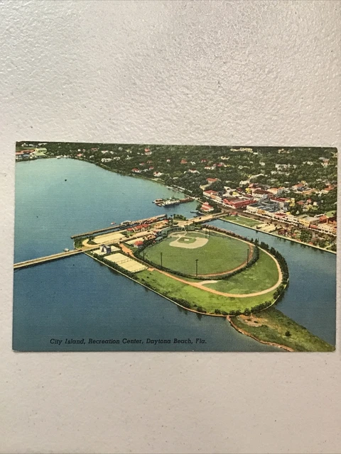 CITY ISLAND BASEBALL Field Recreation Daytona Beach Florida Postcard ...