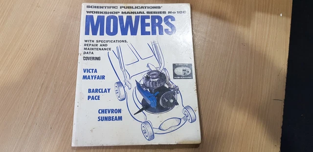 LAWN MOWER REPAIR Manual Mayfair Sunbeam Pace Victa Barclay Mayfair Chevron 25.00 PicClick AU