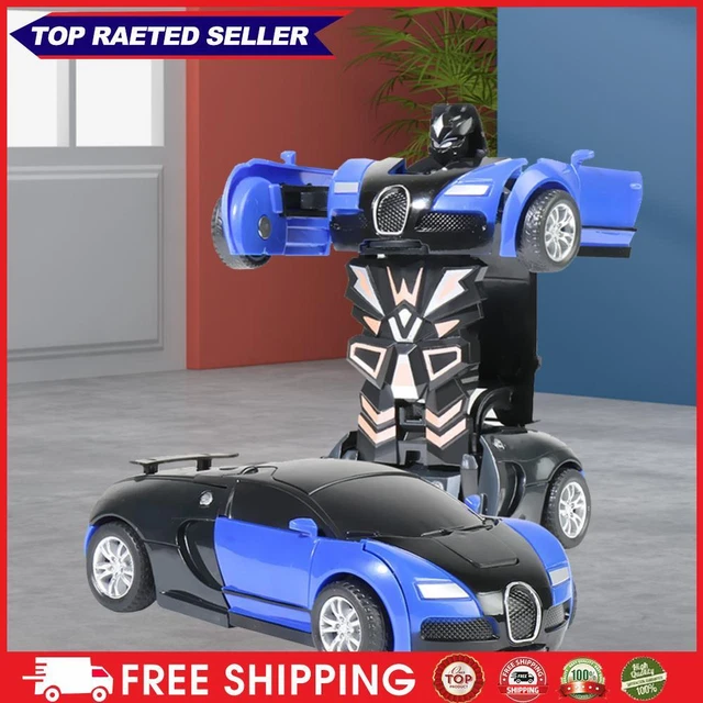 2 IN 1 Mini Car Toys Deformable Robot Car Toy Transform Car Robot Toy ...