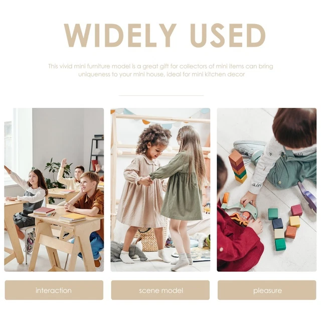 2 PCS DOLL House Accessories Miniature Ladders for Crafts Dollhouse Toy ...