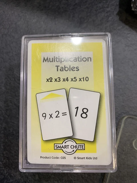 NUOVE TAVOLE MOLTIPLICATRICI Flash Card Smart Scivolo - X2 X3 X4 X5 X10 ...