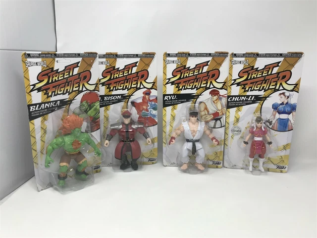 FUNKO SAVAGE WORLD Street Fighter Action Figure Set Blanka Bison Chun ...