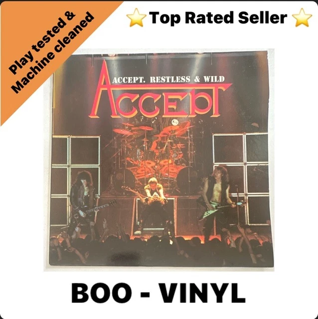 ACCEPT ~ RESTLESS And Wild Vinyl Lp Record Heavy Metal EX / VG+ £13.99 ...