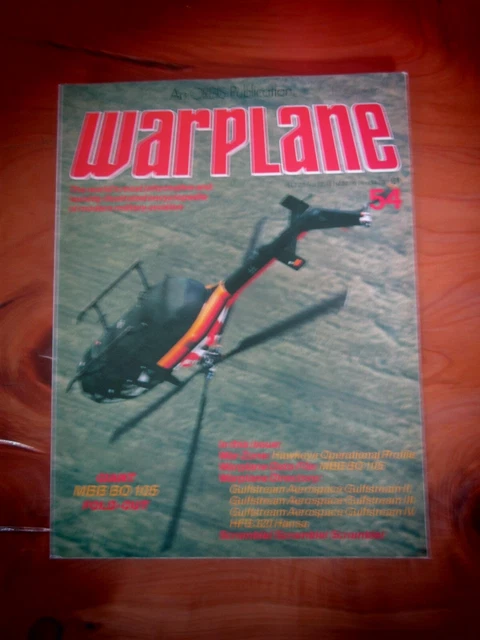 MAGAZINE WARPLANE 1986 Volume 5 Issue 54 Great ** Must See $3.50 ...