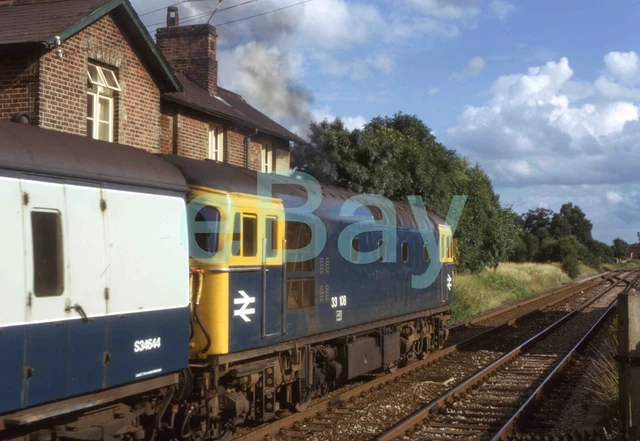 35MM RAILWAY SLIDE of Class 33 33108 August 1974 Copyright to Buyer £4. ...