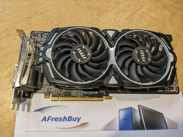 MSI AMD RADEON Armor RX 580 4GB GDDR5 Graphics Card (RX 580 ARMOR 4G ...