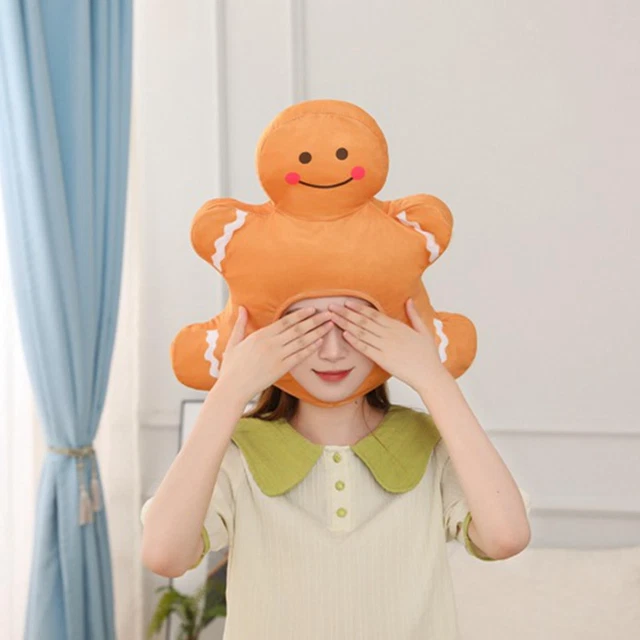 GINGERBREAD MAN HAT Decorative Photo Prop Orange Fancy Dress for Role ...