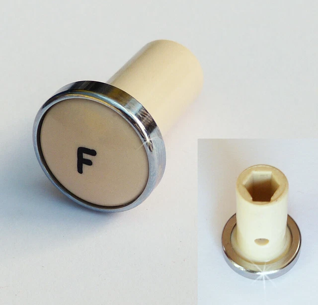 VINTAGE & CLASSIC Car Chrome Rimmed Cream Fog Light Knob Wolseley MG ...