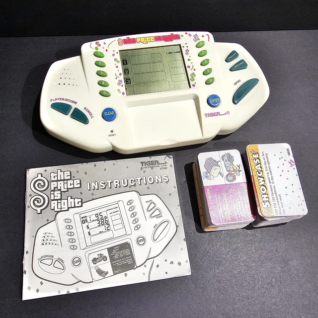 VINTAGE 1998 TIGER Electronics Wheel of Fortune Handheld Game w/ Cards ...