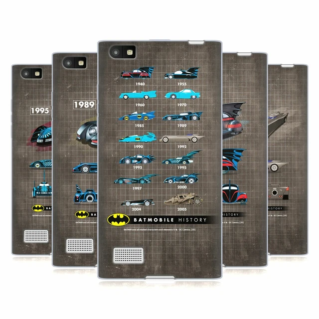 OFFICIAL BATMAN DC Comics Batmobile History Soft Gel Case For ...