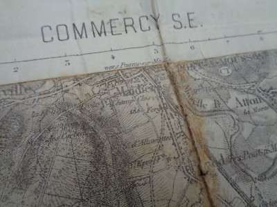 WW1 FRENCH MAP "COMMERCY - S.E." - Early War Map (Battle of The Marne ...