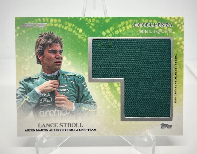 TOPPS F1 FORMULA 1 Eccellenza 2025 Lance Stroll Race Used Suit Patch ...