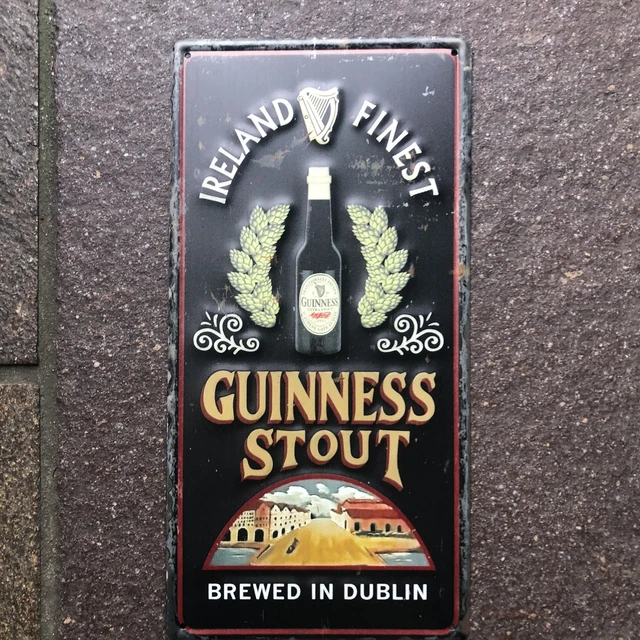 GUINNESS METAL SIGN Opening Time Is Guinness Time Toucan & Bottle Stout ...