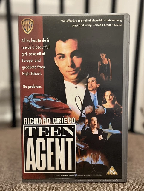 TEEN AGENT - Warner Bros VHS EX-RENTAL BIG BOX 1991 / RICHARD GRIECO ...