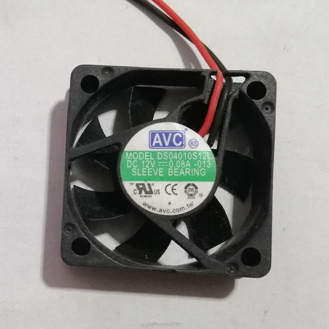 AVC 4010 DS04010S12L 12V 0.08A SLEEVE Bearing Cooling Fan 40x40x10mm 2-Pin #A6-2 EUR 14,39 ...