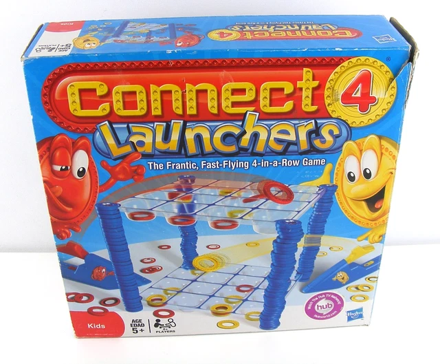 HASBRO CONNECT 4 Launchers Board Game Missing 2 Red Rings and 1 Yellow ...
