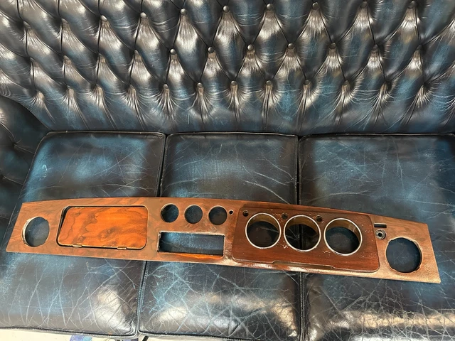 CLASSIC MINI MPI Wooden Burr Wood Dashboard - Triple Gauge + 3 Central ...