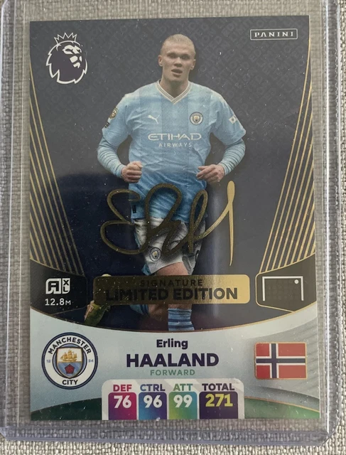 PANINI ADRENALYN XL Premier League 2023/2024 Erling Haaland Signature ...