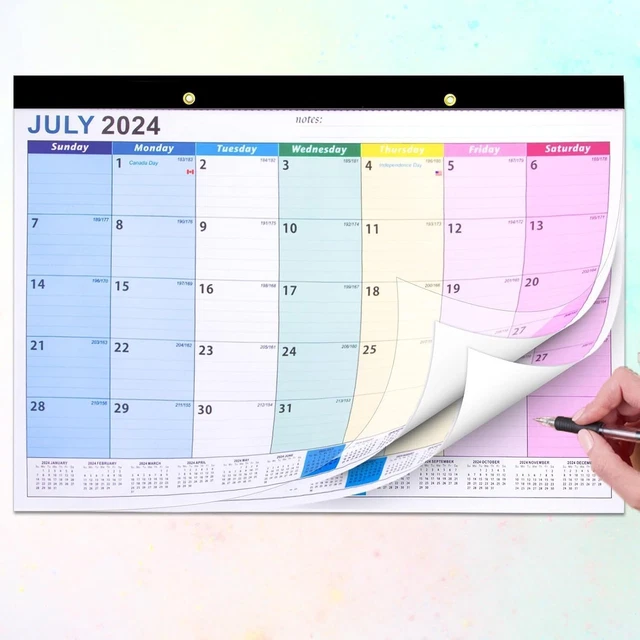 CALENDAR 2024/25, WALL 2025, Calender from July 2024 to... £14.99 ...