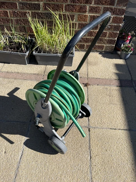 FLORABEST GARDEN HOSE Reel Trolley And Hose Pipe £20.00 - PicClick UK