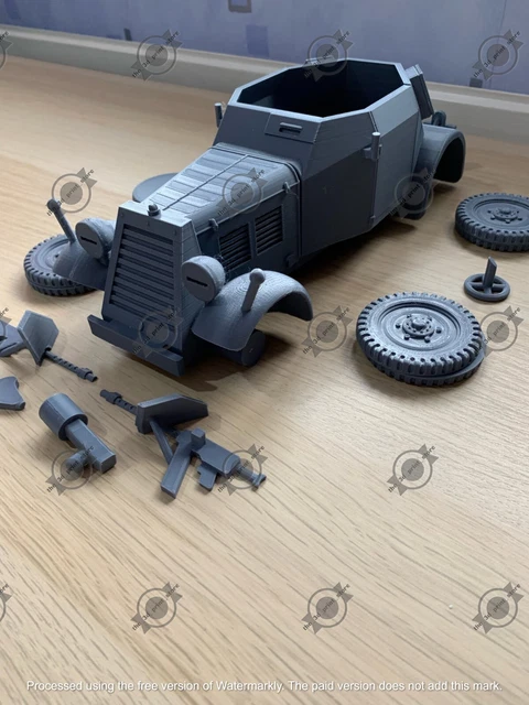 1 16 Scale Ww2 German Sdkfz 13 Armoured Recon Vehicle 3d Printed Eur 5597 Picclick De