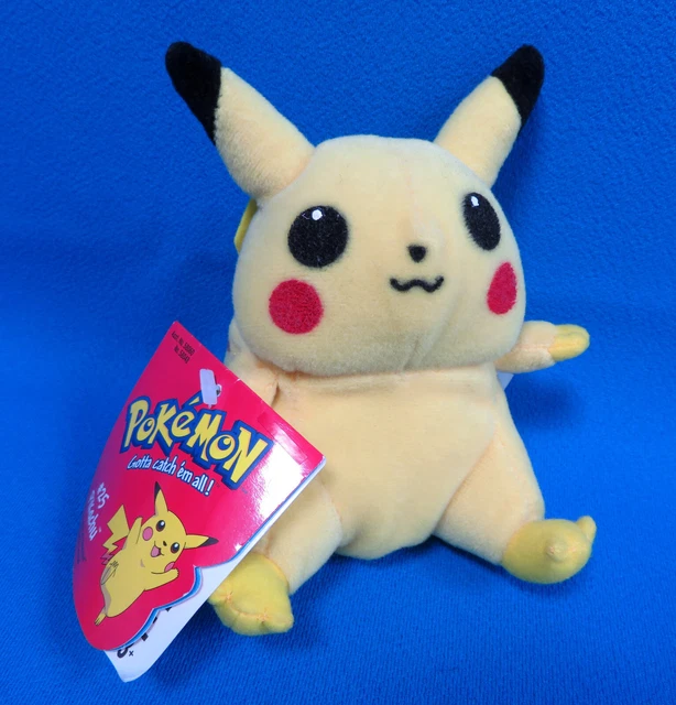 PIKACHU YELLOW POKEMON BEANIE #25 plush soft toy NINTENDO HASBRO ...