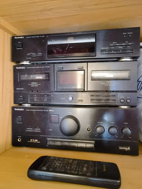TECHNICS HIFI TOWER = AMP+CD player+Tape Deck EUR 35,00 - PicClick FR