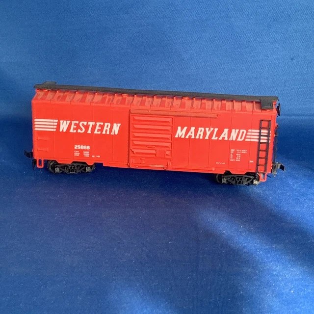 VINTAGE ROCO HO Scale Western Maryland 25866 Freight Train Box Car 40 ...