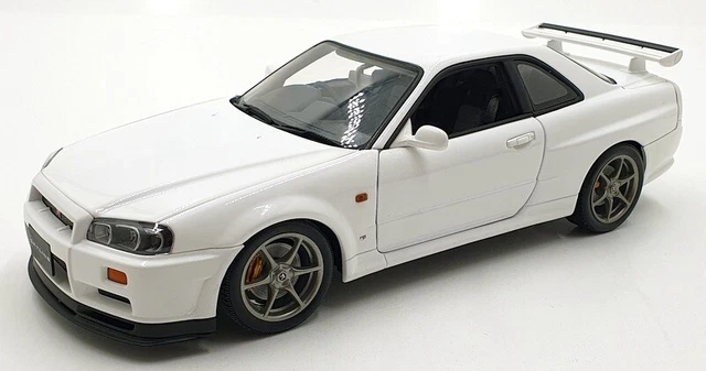 AUTOART 1/18 SCALE Diecast DC19923C - Nissan Skyline R34 GTR - White £ ...