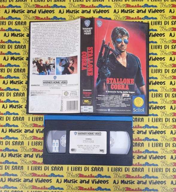 VHS FILM COBRA Sylvester Stallone Brigitte Nielsen WARNER PIV 11594 ...