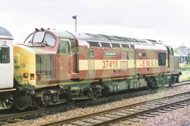 UK DIESEL TRAIN Railway Photograph Of Class 37 Loco 37416. Rm37-1253 £1 ...