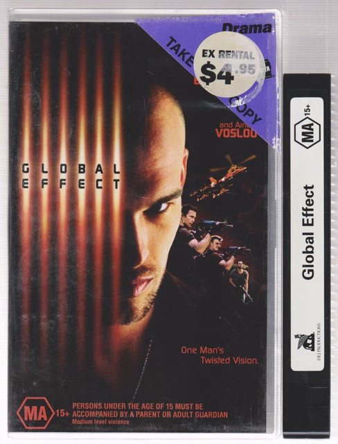 RARE VHS VIDEO Tape GLOBAL EFFECT Big Box Ex-Rental BlockBuster £18.76 - PicClick UK