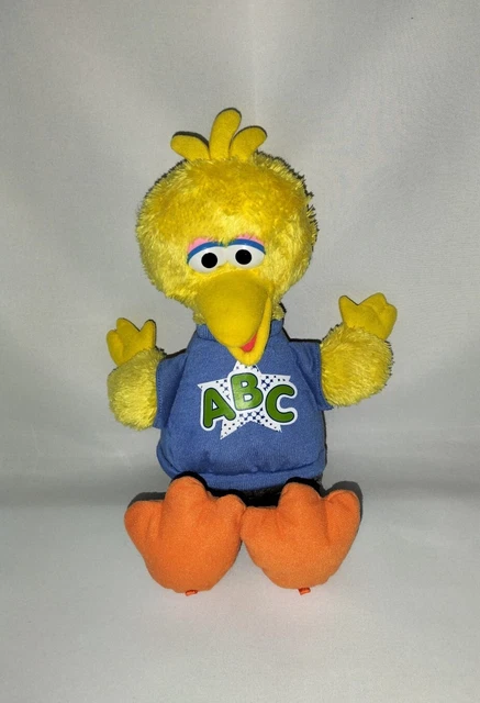 HASBRO SESAME STREET ABC Big Bird Talking/Singing 2010 plush £12.99 ...