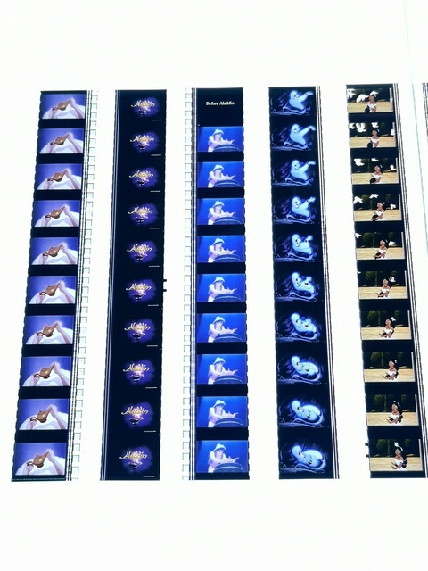 ORIGINAL ALADDIN 35MM Film Cell Strip Cinema Animated Celluloid Disney ...