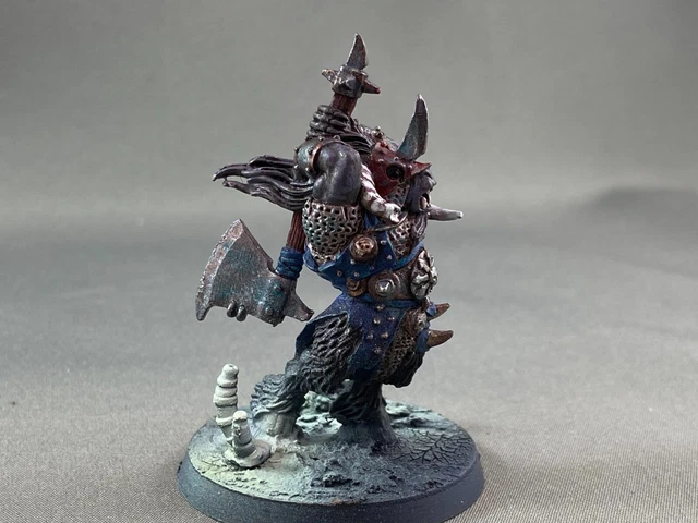 BEASTLORD GREAT WEAPON Beastmen Beasts of Chaos Warhammer MÉTAL BIEN ...