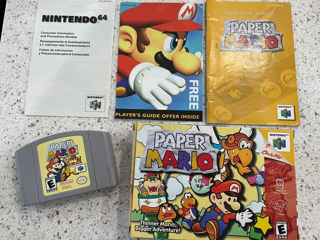 PAPER MARIO NINTENDO 64 CIB N64 All Authentic Tested $399.00 - PicClick CA