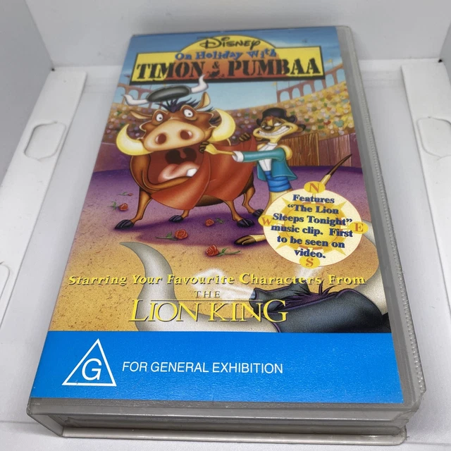 DISNEY ON HOLIDAY with Timon and Pumbaa VHS Walt Disney Classics Rated ...