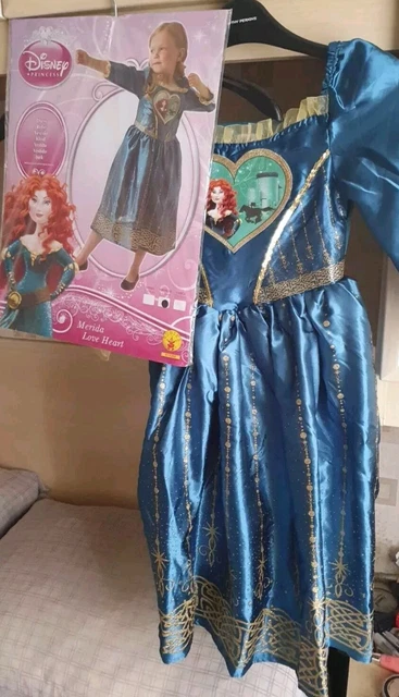 LOVELY RUBIES GIRLS Disney Princess Merida Brave Fancy Dress Costume 5 ...