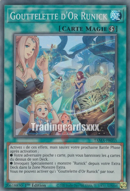 YU-GI-OH! GOUTTELETTE D'OR Runick : SR TAMA-FR035 EUR 1,00 - PicClick FR YU-GI-OH! GOUTTELETTE D'OR Runick : SR TAMA-FR035 EUR 1,00 - PicClick FR