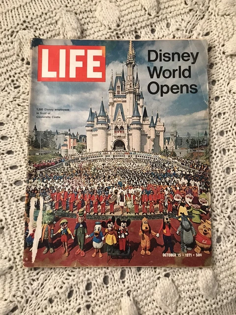 LIFE MAGAZINE 70S 70’s 1971 Disney World Opens Mickey Minnie Disneyana ...