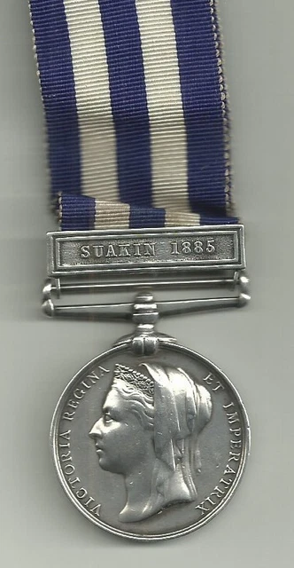 1882 EGYPT MEDAL Suakin 1885 Pollard Shropshire Light Infantry £250.30 ...