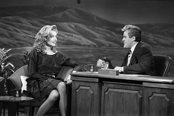 Geena Davis During An Interview With Host Jay Leno On July 1 1992 Tv
