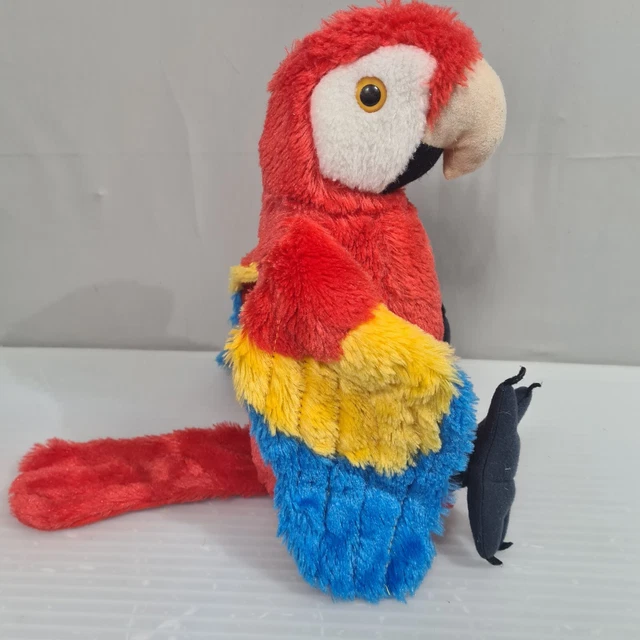 WILD REPUBLIC SCARLET Macaw Parot Plush Soft Toy Stuffed Animal Bird ...