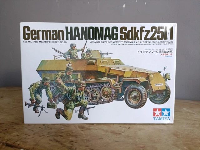 TAMIYA 1/35 SCALE Hanomag Sd.Kfz. 251/1 WW2 German model kit £23.00 ...