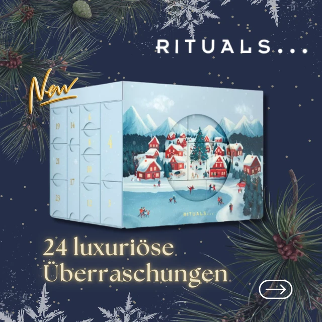 RITUALS DELUXE ADVENTSKALENDER 2025. The Ritual of Advent: Luxus Beauty Geschenk EUR 144,00 ...
