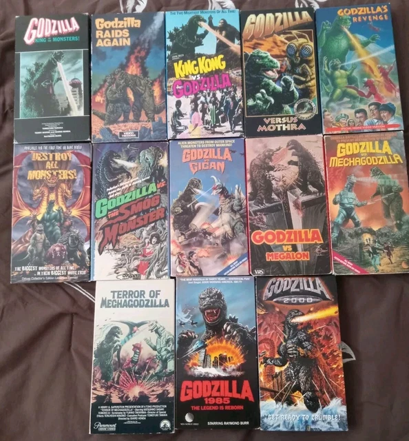 GODZILLA VHS LOT of 13 tapes Godzilla vs The Smog Monster, Godzilla ...