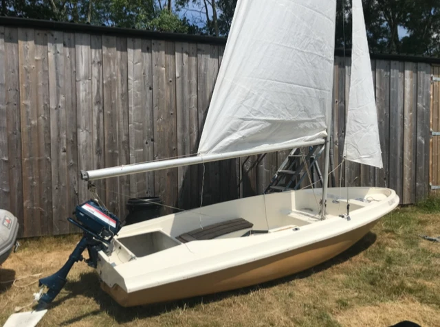 SKIPPER 14 SAILING Dingy Boat with Snipe Trailer £500.00 - PicClick UK