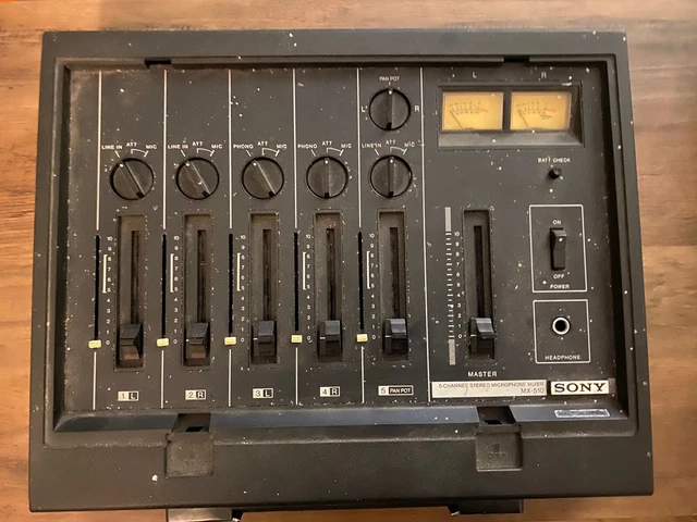SONY MX-510, 5 Channel Stereo Microphone Mixer, Vintage. £30.00 ...